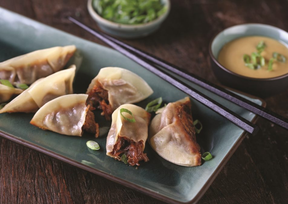 Mongolian-Style Beef Dumplings with Spicy Mustard - Smithfield Culinary
